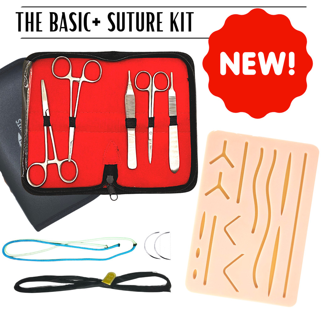BASIC+ Suture Practice Kit /Suture Kit / Suturing Set / Knot Tying ...