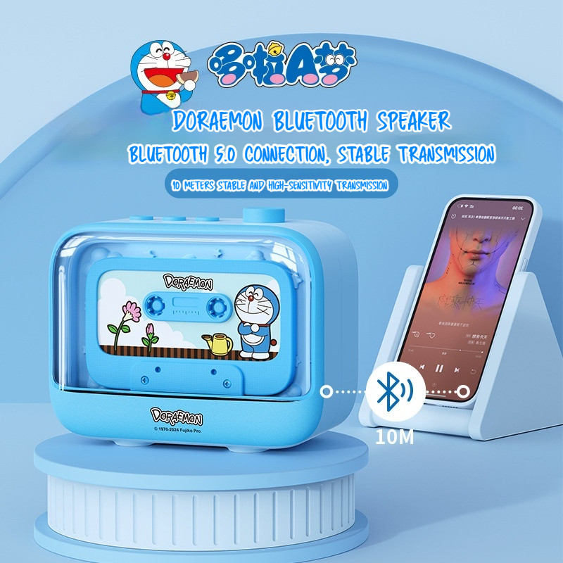 [2025 New Style] Doraemon Bluetooth Speaker, Cute Retro Bluetooth ...