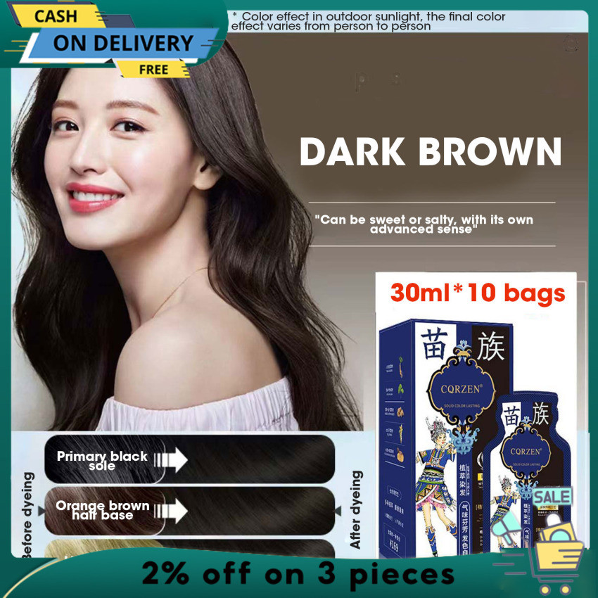 Bagged Plant Foam Hair Dye for Easy Coloring and One-Wash Color Miao ...