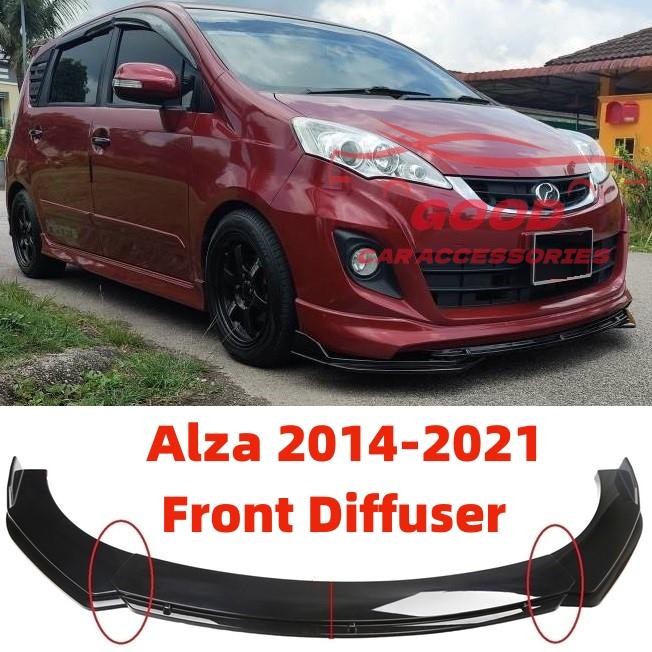 Perodua Alza 2014-2021 Front Bumper Diffuser Lip Wrap Angle Splitters ...