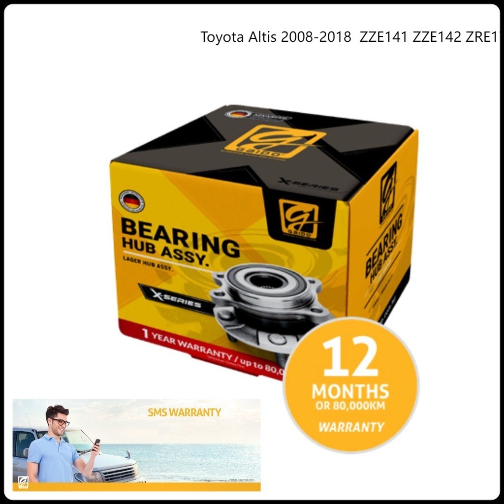 Gaido X-Series Rear Wheel Bearing Hub - Toyota Altis 2008-2018 ZZE141 ...