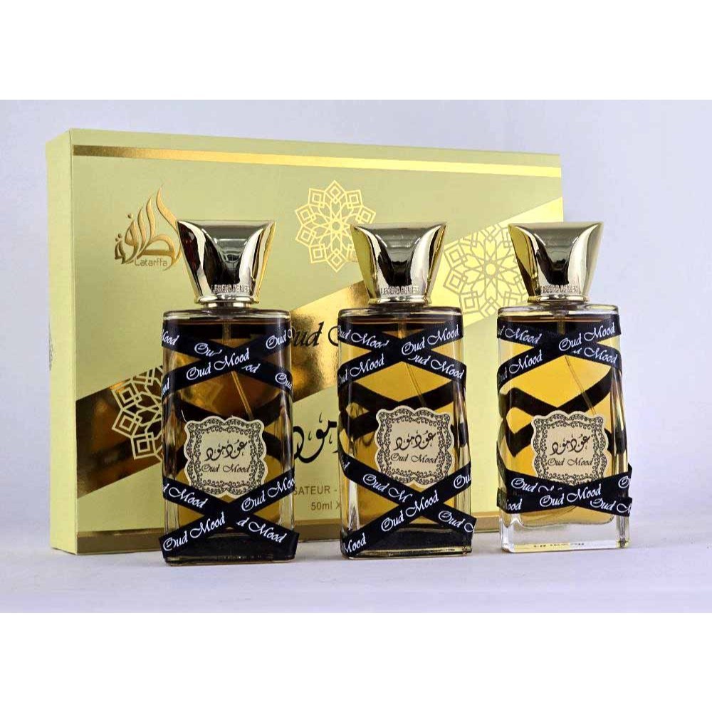 💯 ORI_Arabic Perfume Oud Mood 3 in 1 Perfume Gift Set For Unisex 50Ml X ...