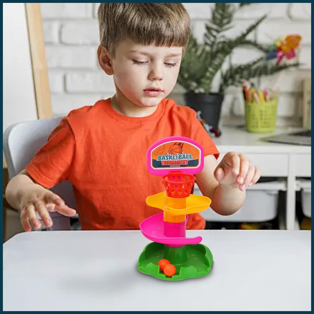 Basketball Tracks Stacking Game Funny Stacking Tracks Colorful Tower ...