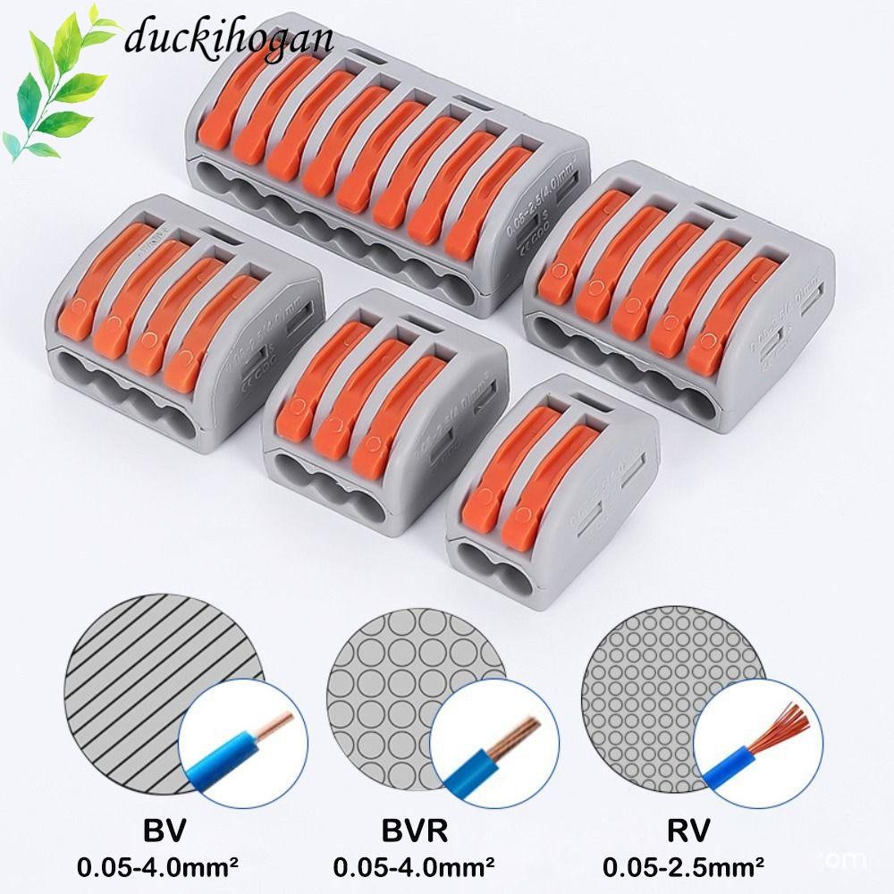 DUCKIHOGAN Quick Terminal Block, Mini Universal Compact Wire Connector ...