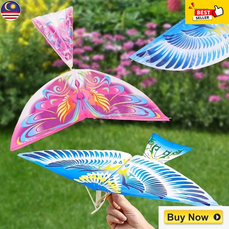 ZDD New Kawaii Biomimetic Power Rubber Band Flying Bird Toy Outdoor DIY ...