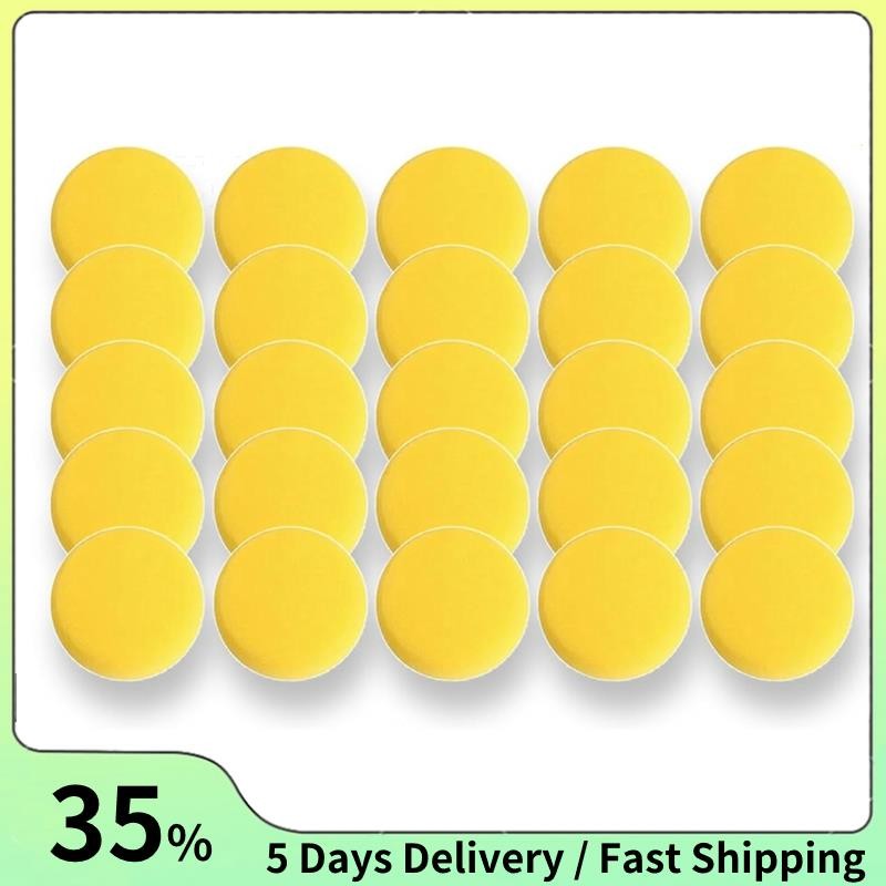 25 PCS Clay Sponge 3Inch, Painting Sponges, Yellow Polyurethane Pottery ...