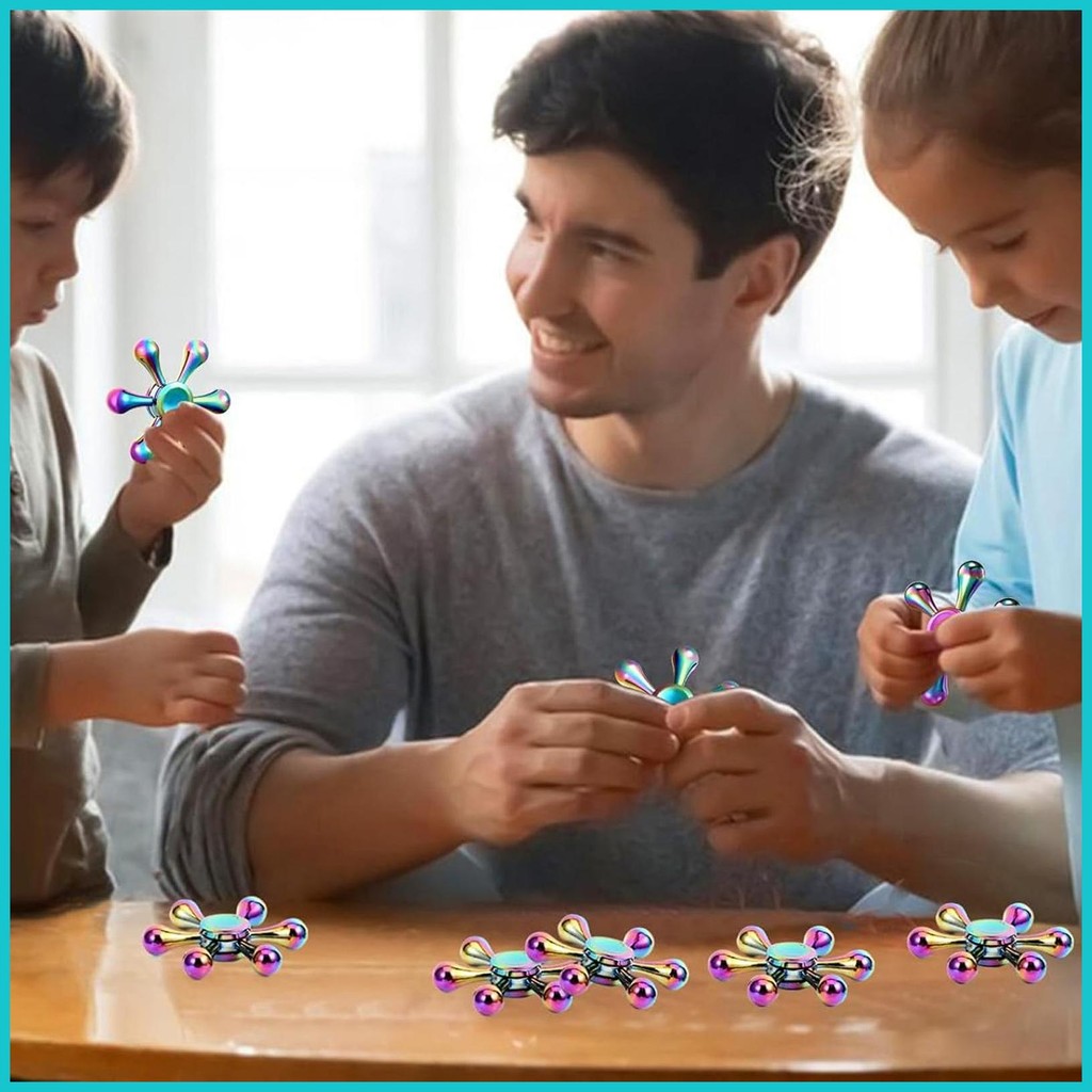 Gyro Fidget Metal Hand Finger Gyro Toy Spinner Fingertip Gyroscope ...