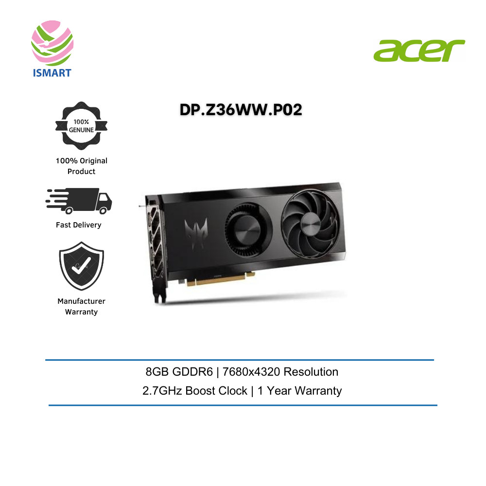 Acer Graphics Card Predator BiFrost AMD Radeon RX 7600 OC 8GB | Shopee ...
