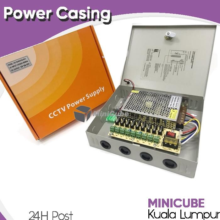 Switching Power Supply Metal Casing Box Individual Fuse CCTV 12V ...