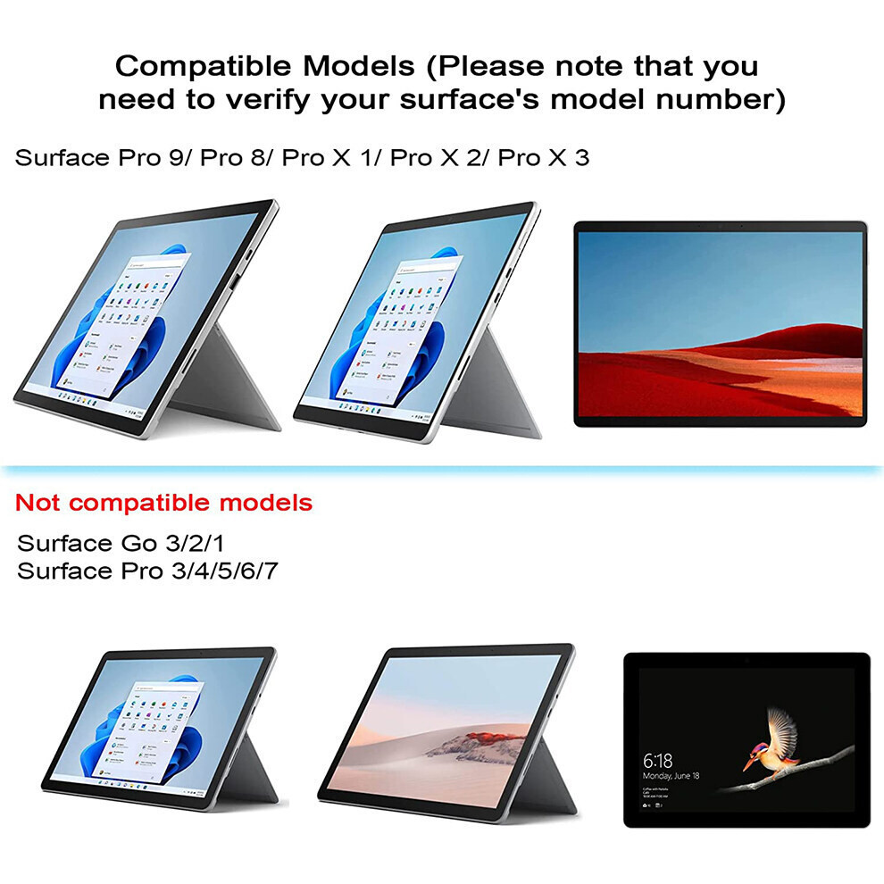 Surface Pro 8 Keyboard Backlight Keyboard for Surface Pro 8/X/9 13 inch ...