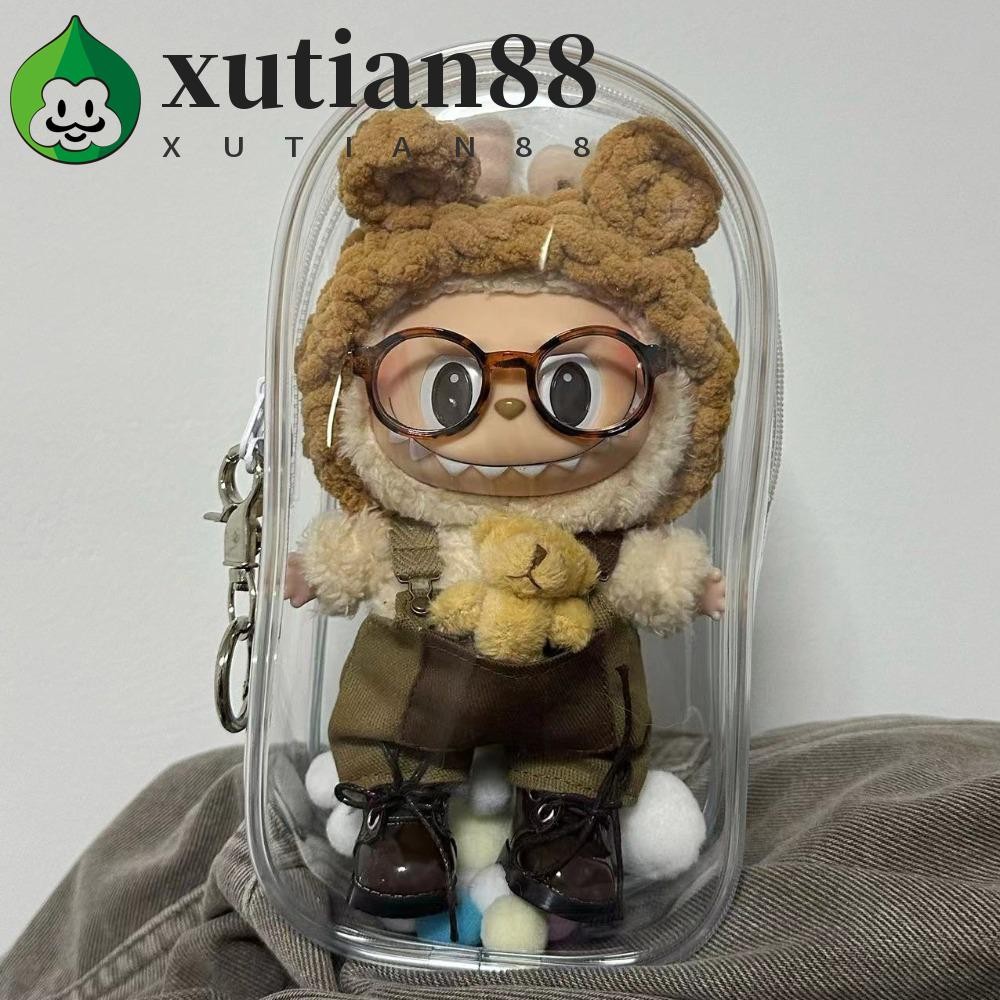 XUTIAN Labubu Time Doll Outgoing Bag, With Keychain Dust-proof Labubu ...