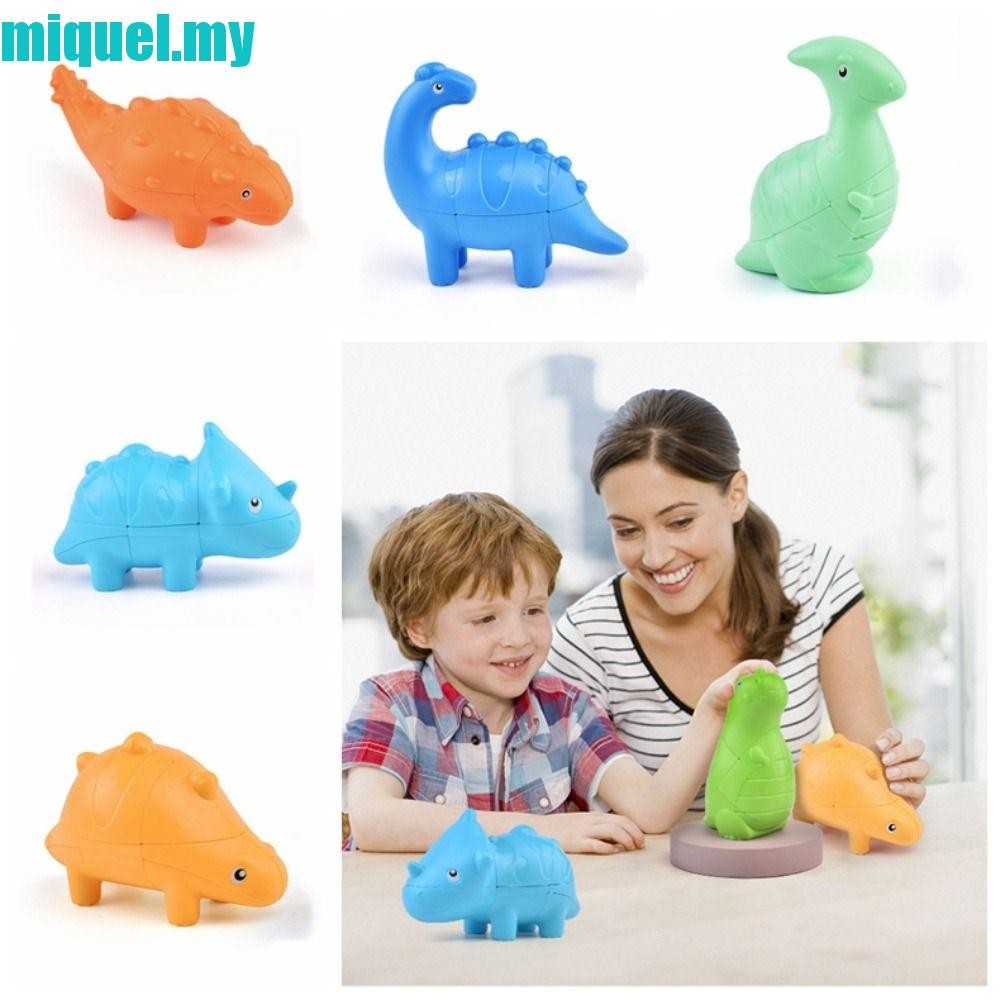 MIQUEL Dinosaur Magic Cube, Stegosaurus Triceratops Dinosaur Shape ...