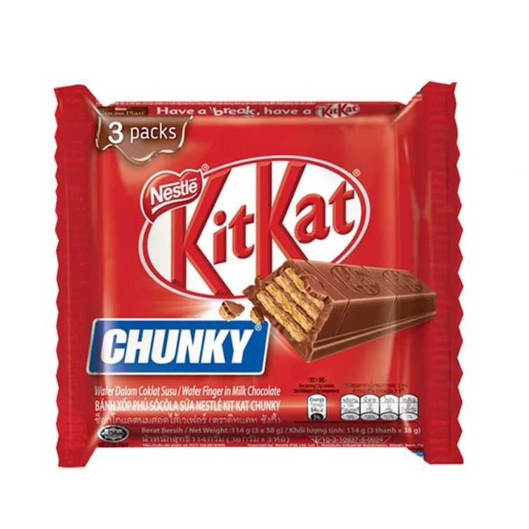 Nestlé KitKat Chunky Thai Chocolate (Pack of 3 bars x 38g) | Shopee ...