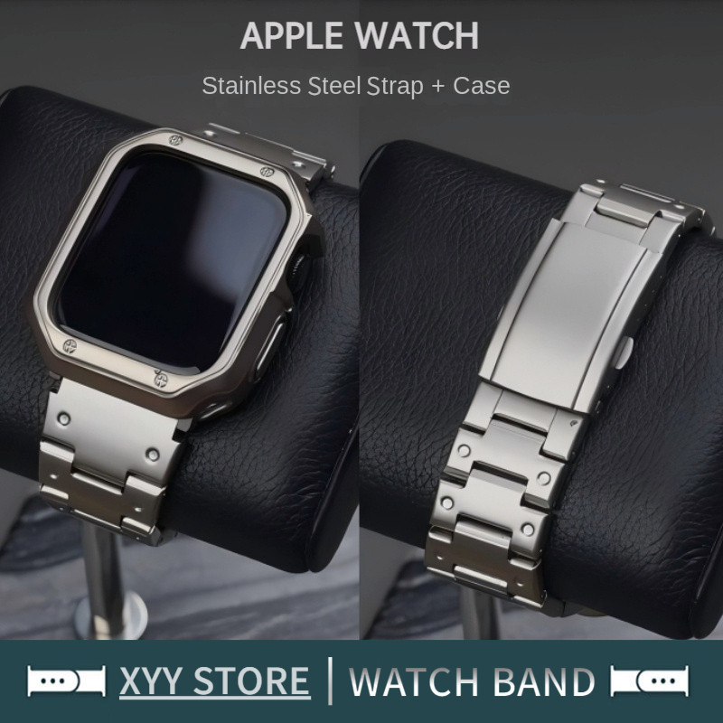 Stainless Steel Strap+TPU Case For iWatch Ultra 2 49mm 46mm 45mm 44 42 ...