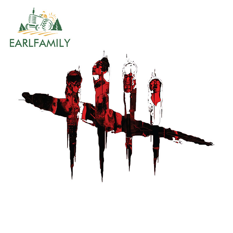 EARLFAMILY 13cm Dead by Daylight Car Sticker Cartoon Logo Waterproof ...