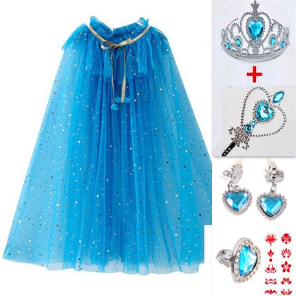 Frozen Shawl Elsa Elsa Cloak Princess Shawl Sophia Cloak Girl Halloween ...