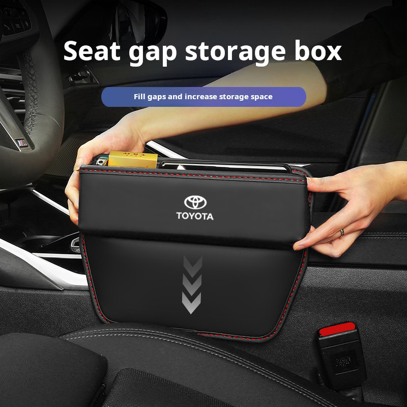 TOYOTA Seat Gap Storage Box Leather Storage Box Yaris Vios Altis Rav4 ...