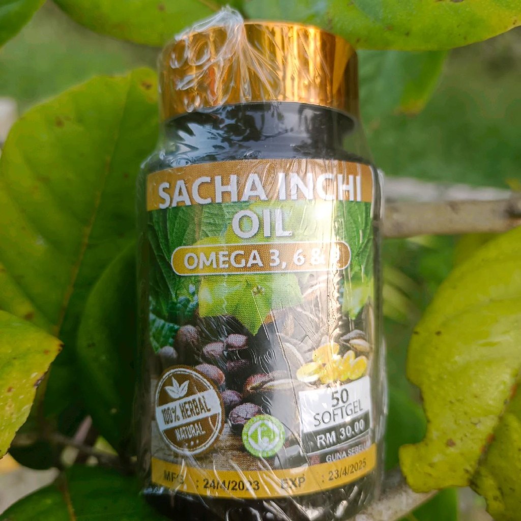 Sacha Inchi Mienyok Omega 369 Natural 100% Essential Softgel | Shopee ...