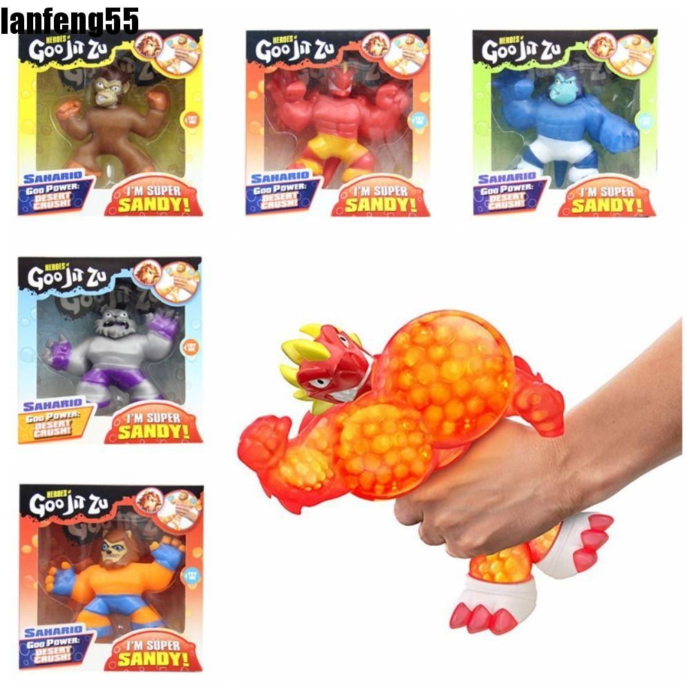 LANFENG Super Heroes Stretchable Toy, Monkey Dragon Goo Jit Zu Games ...