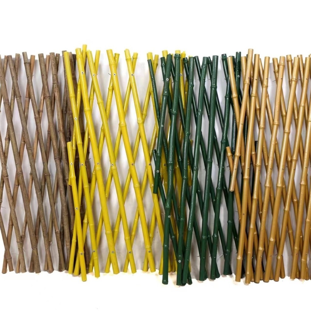 Retractable Bamboo Fence Outdoor Garden Courtyard Fence Wall Monthly ...