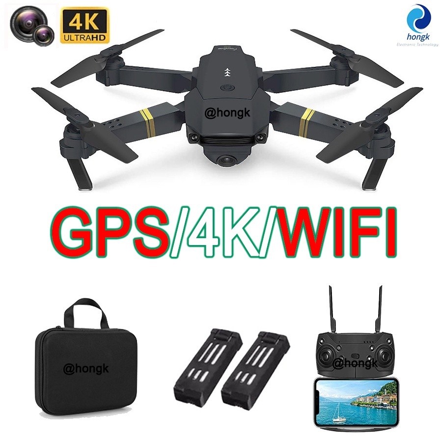 HK59 Drone GPS Wifi Fpv with wide angle Hd 4K camera height retention ...
