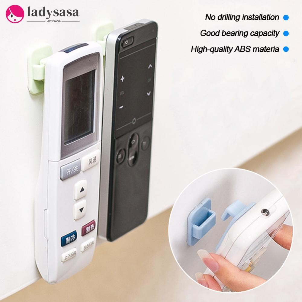 Ladysasa 2Pairs Hook for Remote Controller Organization TV Air Conditioner Remote Control Sticky ...