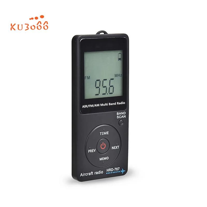 1 SET Aircraft Band Receiver Portable Radios LCD Display Lock Button FM ...