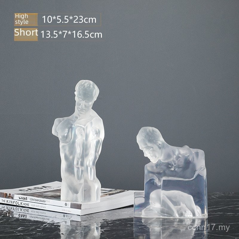 Gaya moden, arca separuh badan telus, watak abstrak, rumah sampel alat ...