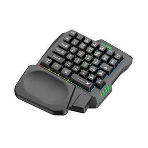 【COD】One-Handed Mechanical Gaming Keyboard RGB Backlit Portable Mini ...
