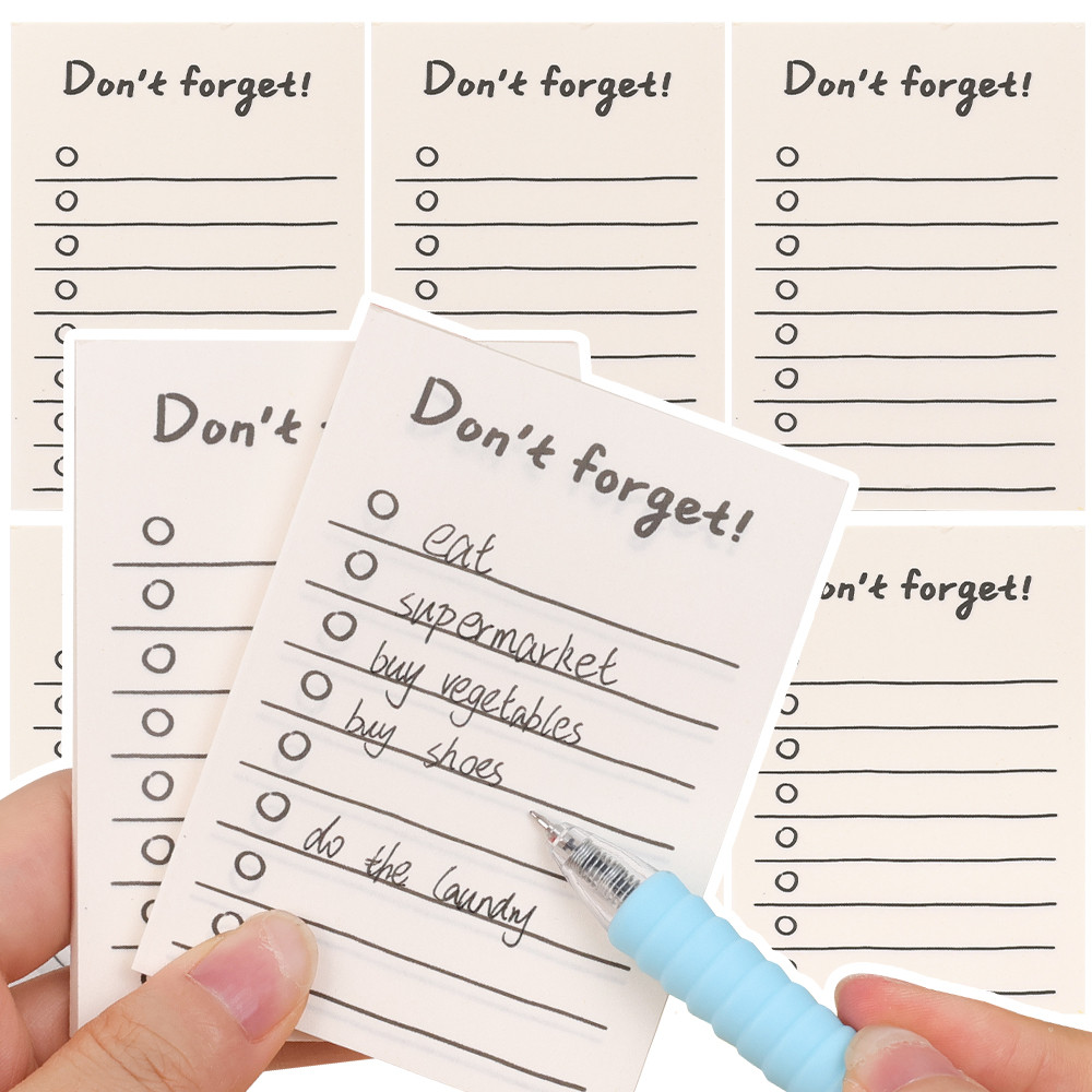 100Sheets/2Books Creative Daily Schedule Memo Pad To Do List Time ...