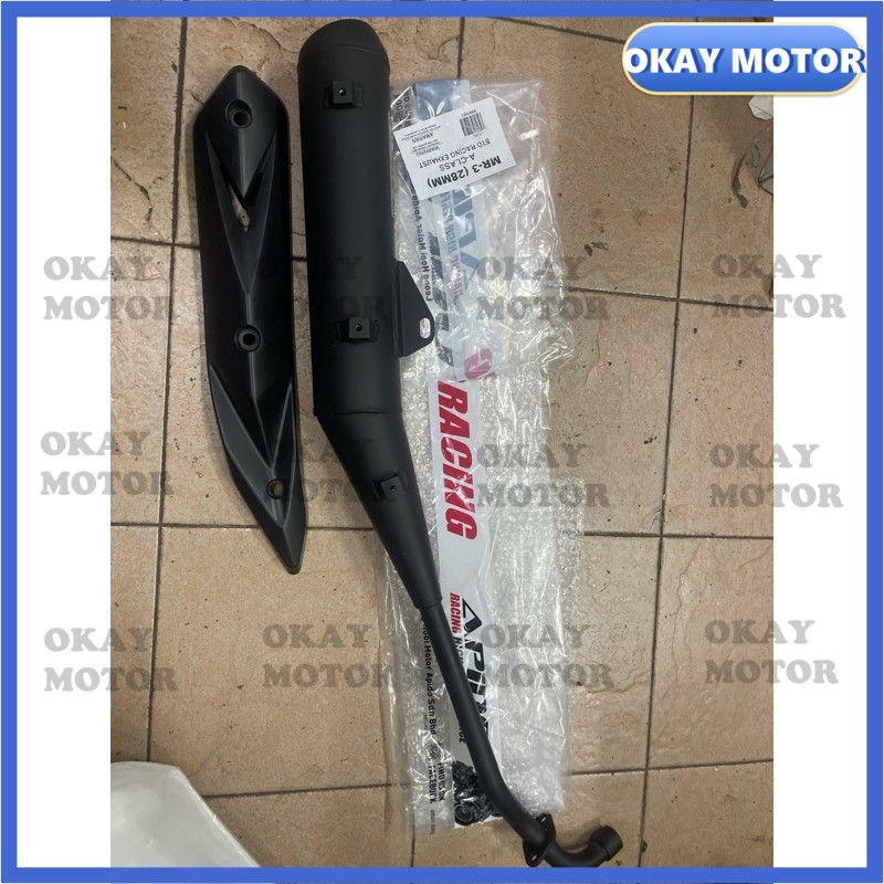 28mm Apido Racing Modenas Kriss MR3 110 standard racing exhaust ekzos muffler piping | Shopee ...
