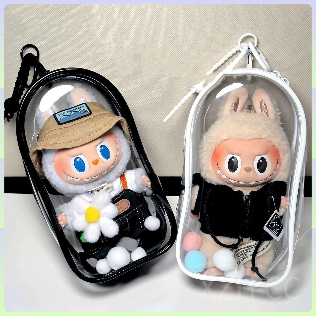 Labubu Key Chain Bag, labubu17cm Storage Bag, Plush Doll Protective Bag ...