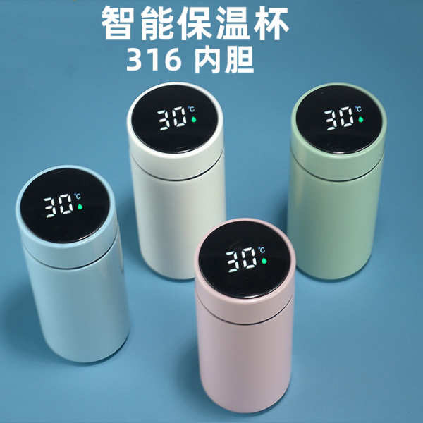 thermos bottle botol air Termometer Pintar 320ml 316 Cawan Termos Vakum ...