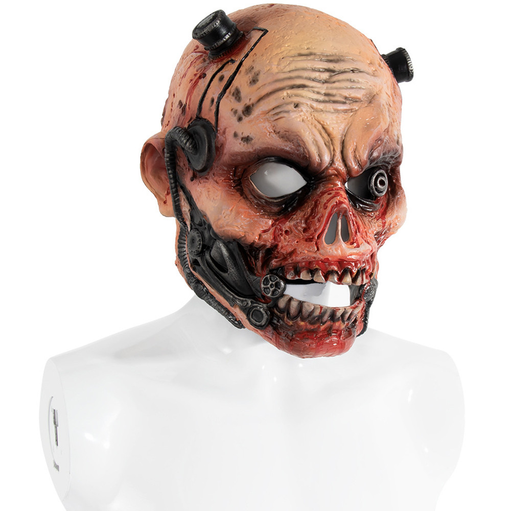 Realistic Bloody Zombied Mask Vampires Mask Zombied Head Cover Scary ...