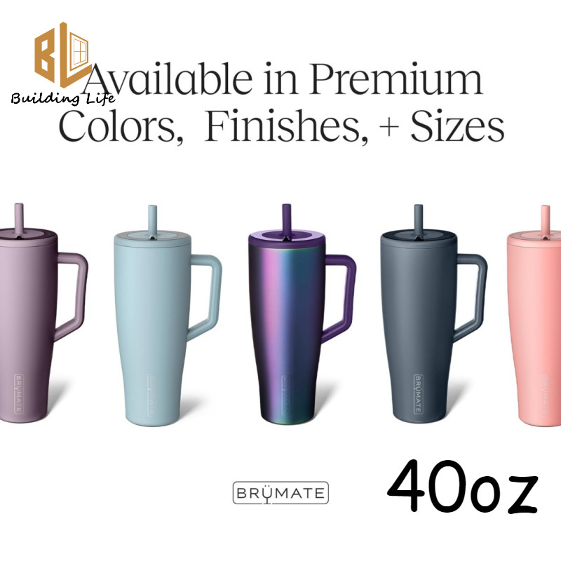 BrüMate Cup Era Series 40oz Tumbler with Handle and Straw 100% ...