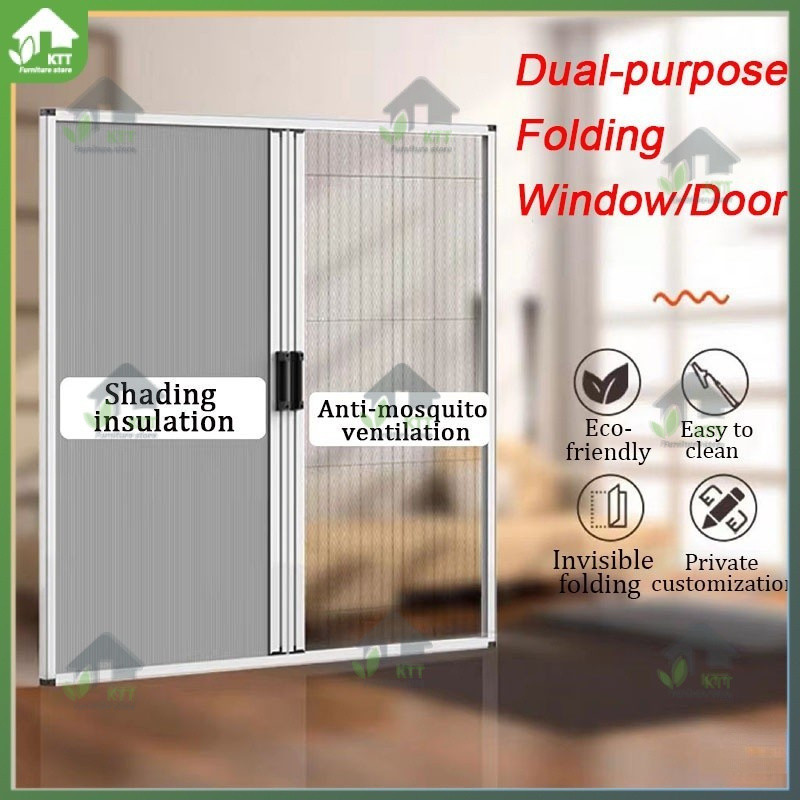Customized folding sliding invisible windows anti-mosquito screens ...