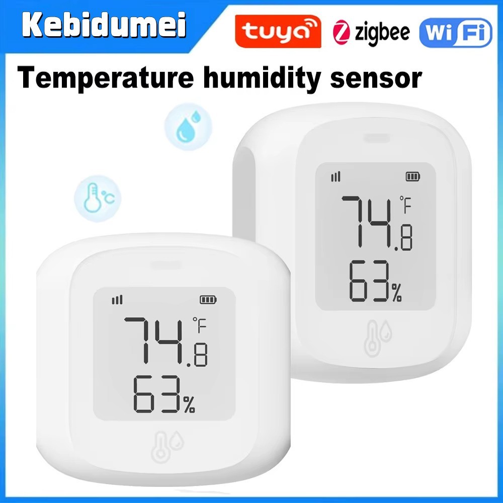 Smart WiFiTemperature and Humidity Sensor Indoor Hygrometer Thermometer ...