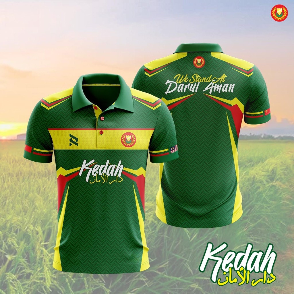In Stock 】 KEDAH Designs Polo Shirt, Islamic Style Fully Sublimated ...