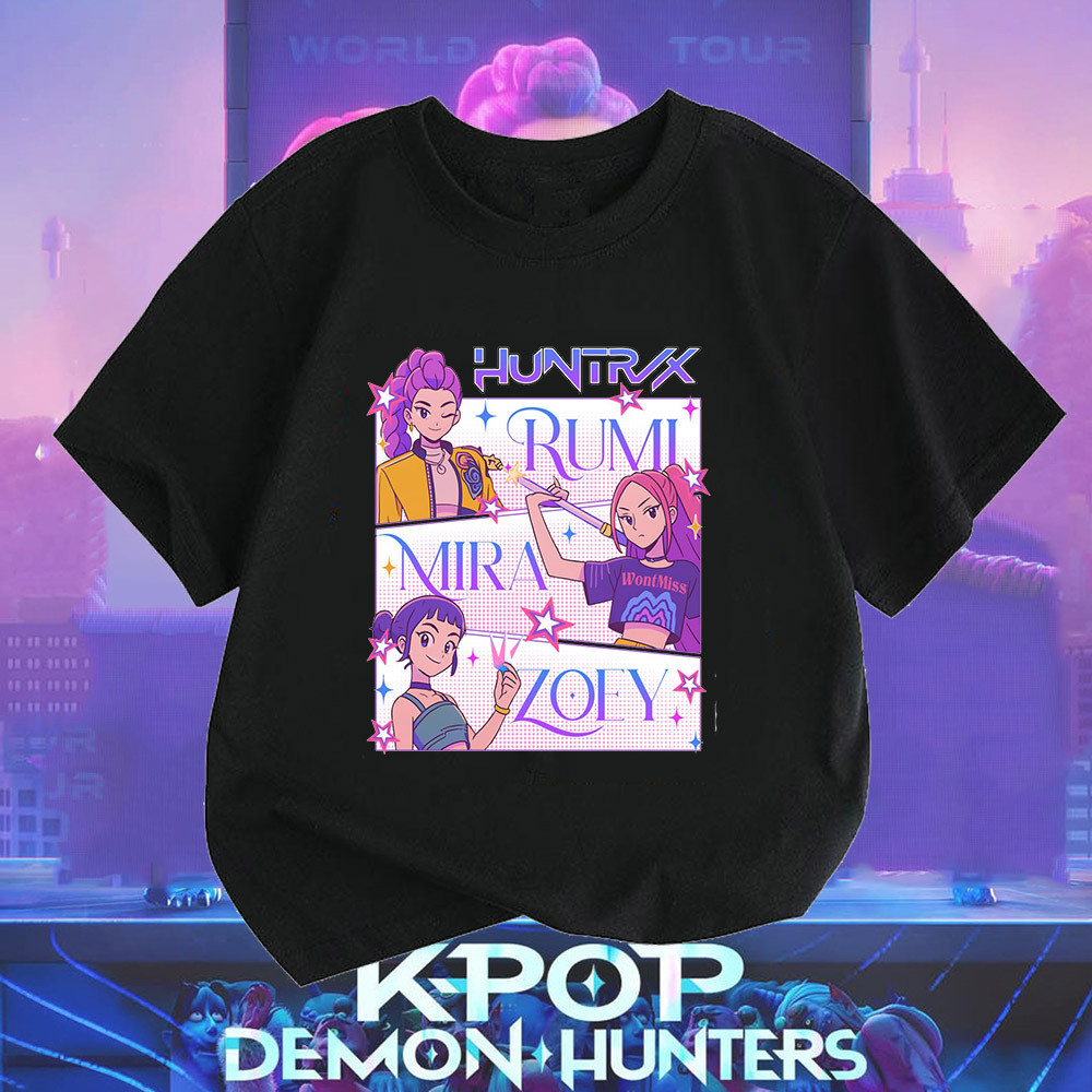 Kpop Demon Hunters T-Shirt Kids Summer Casual Wear KPop Demon Hunters ...