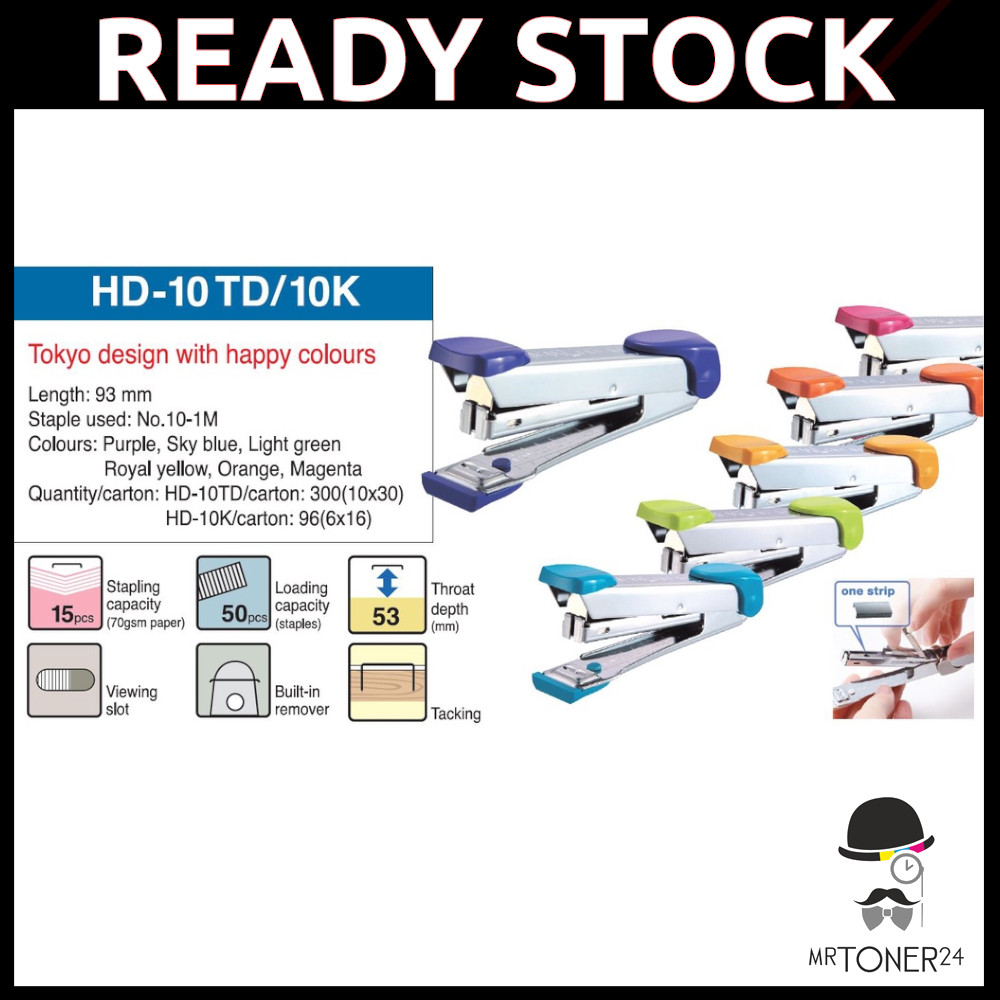 MAX HD-10TD Stapler Use Staples No.10-1M 100% Original Genuine Max ...