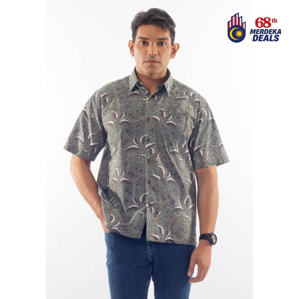 EXHAUST SHORT SLEEVE SHIRT [MODERN FIT] 1801 | Shopee Malaysia