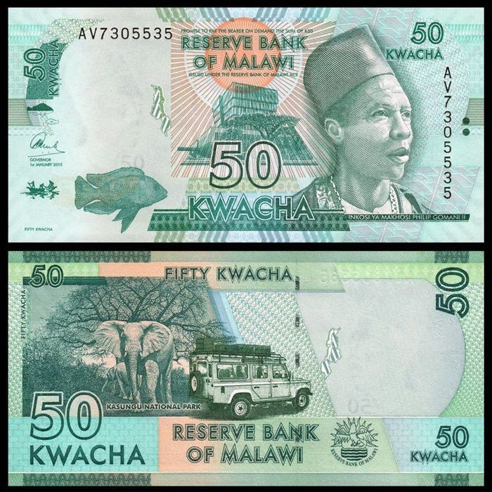 Malawi 50 Kwacha Banknotes Random Year Banknotes Fidelity Foreign ...