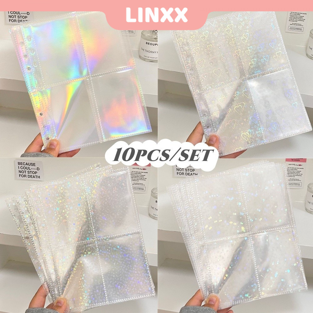 LINXX 10 Pcs/set A5 Laser Binder Inside Page Heart/Flower/Star ...