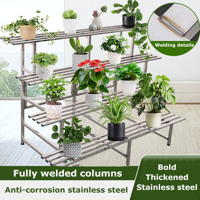 🔥Ready Stock🔥304 Stainless Steel Flower Rack Stand Plant Stand Flower ...
