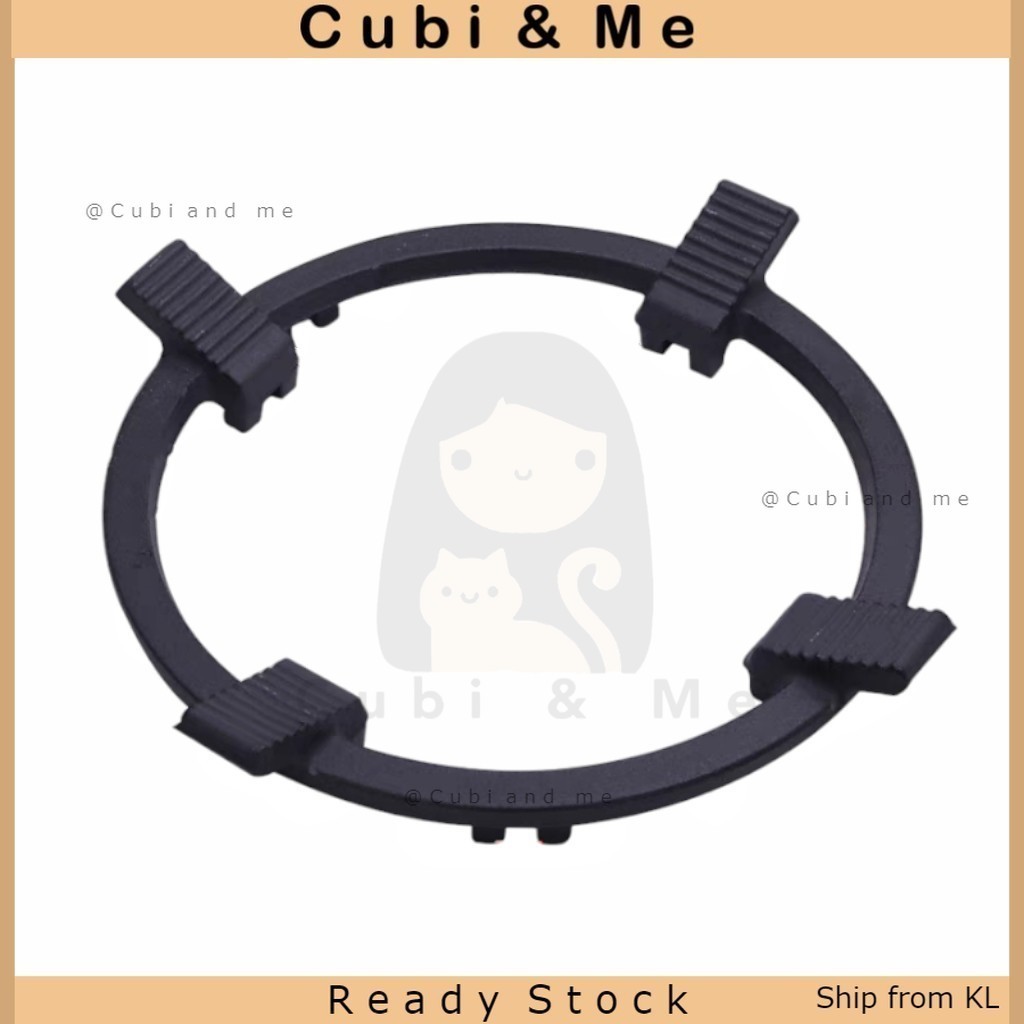 C&M Non-slip Frying Pan Stand Cast Iron Wok Pan Support Rack Stand for ...
