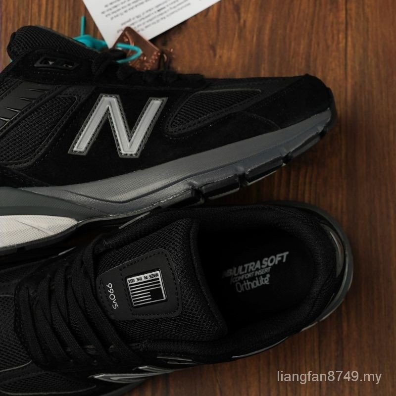 UMH9 New Balance 990 V5 Black grey NB990V5 saiz kasut 39-44 | Shopee ...