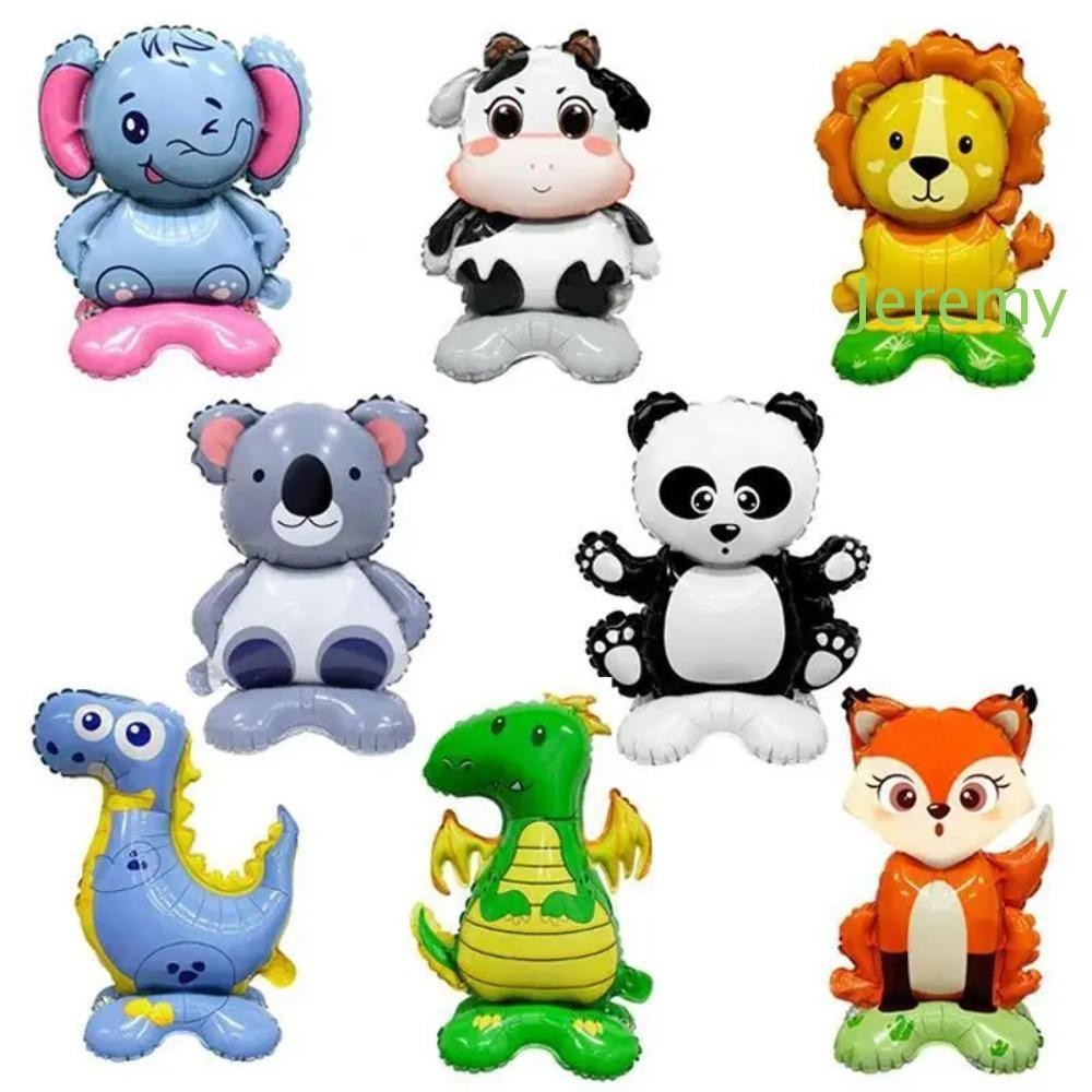 JEREMY1 Animal Foil Balloons, Lion|Turtle Cartoon Standing Jungle ...