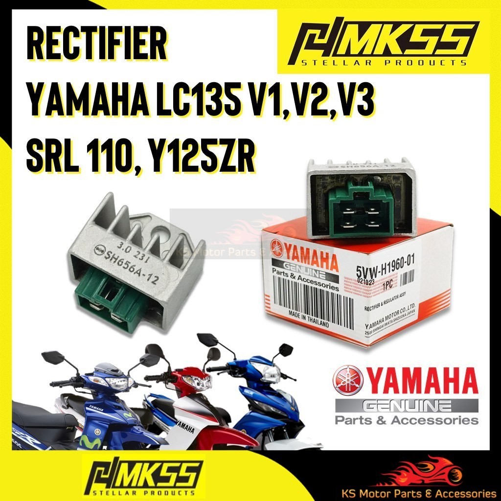 READY STOCK YAMAHA REGULATOR RECTIFIER LC135 v1 v2 v3 / Y125Z / Y125ZR/ SRL110 LAGENDA KATAU ...