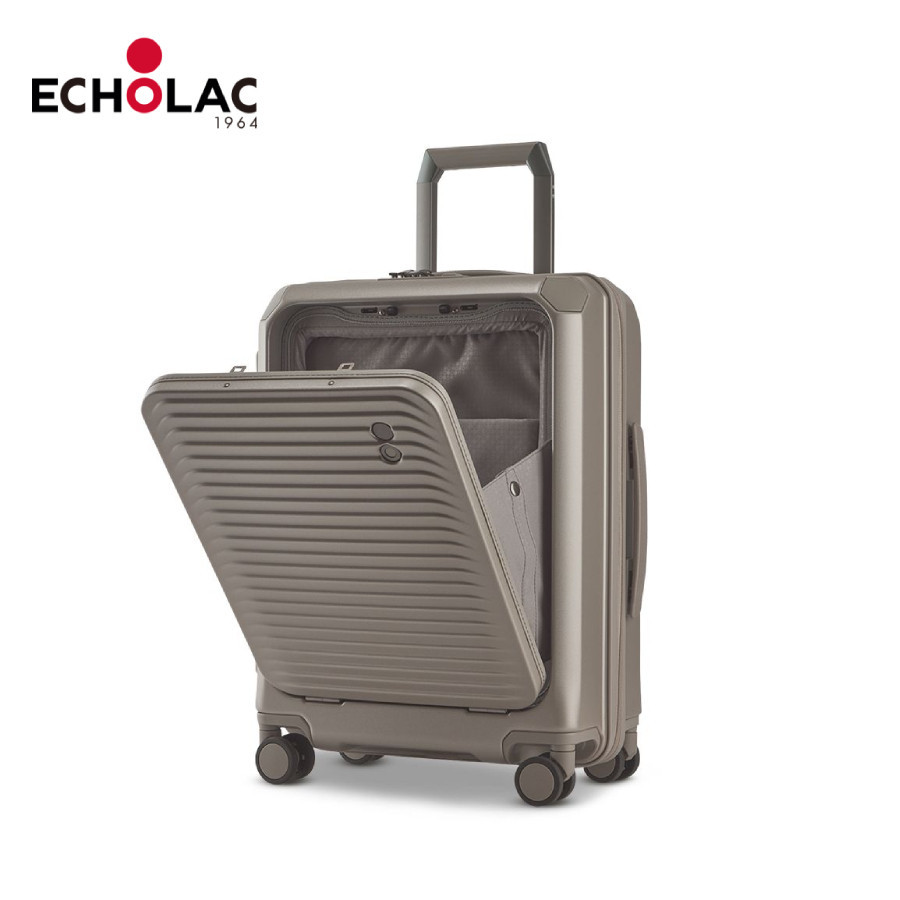 Echolac Shogun EVO PC 20-inch Cabin Size Double-Coil Security Zipper ...