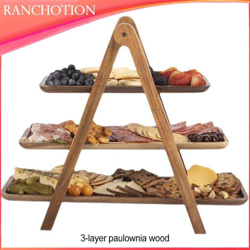 Wooden Pallet Storage Rack Multi-layer Tray Decor Cake Dessert ...